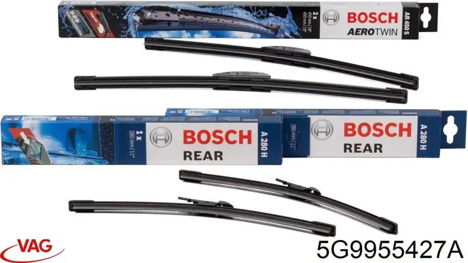 5G9955427A VAG Щетка-дворник заднего стекла