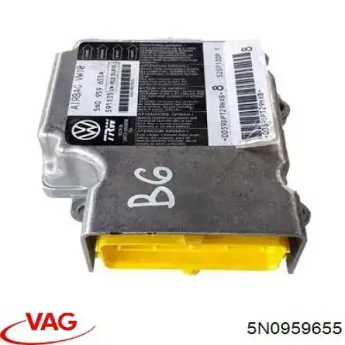 5N0959655 VAG модуль-процессор управления подушкой безопасности (эбу ...