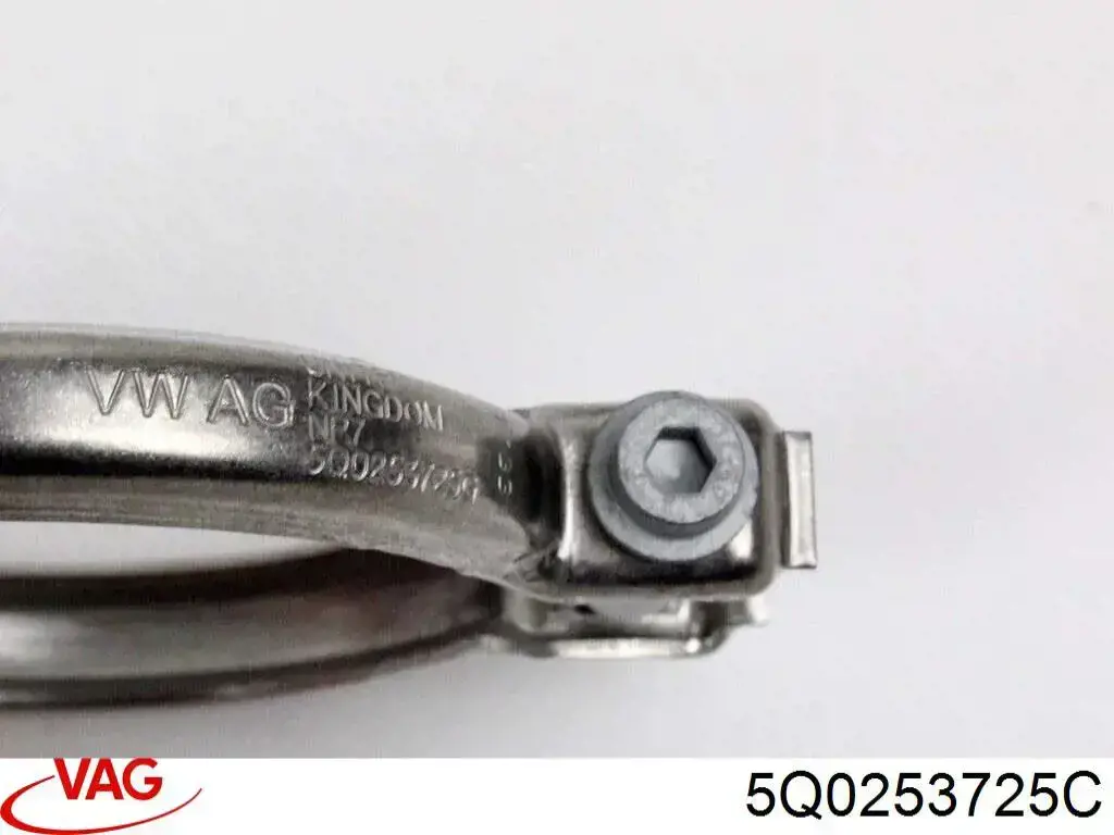 5Q0253725C VAG хомут глушителя передний