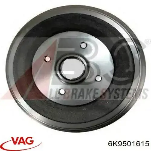 6K9501615 VAG барабан тормозной задний