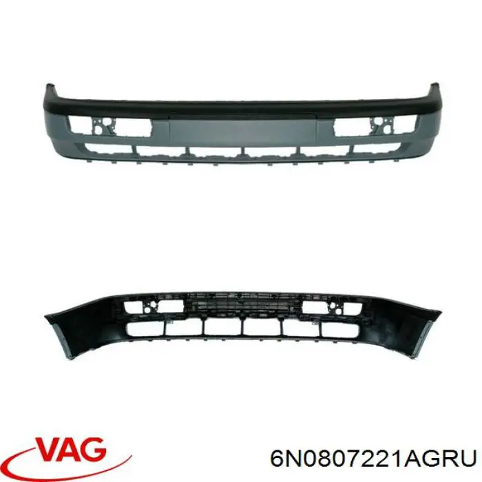 6N0807221AGRU VAG бампер передний