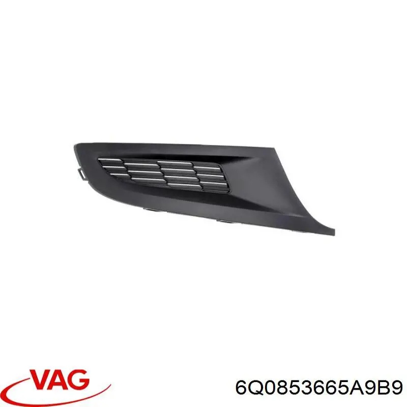 6Q0853665A9B9 VAG заглушка противотуманок