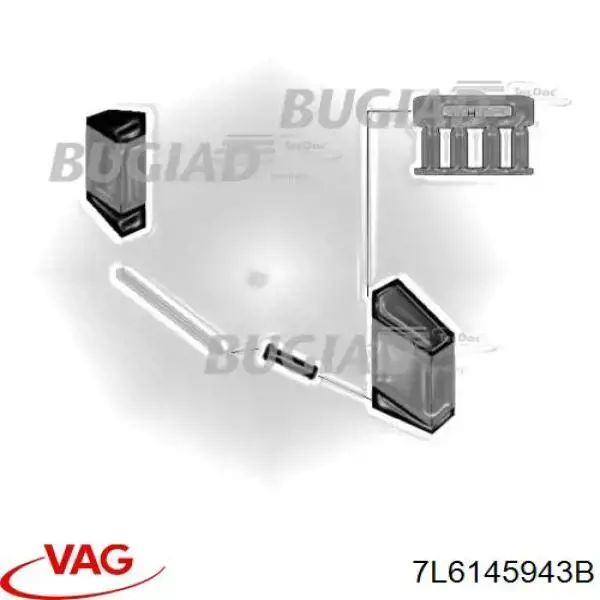 7L6145943B VAG шланг (патрубок интеркуллера нижний левый)