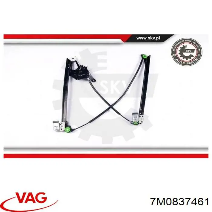 7M0837461 VAG Механизм стеклоподъемника двери передней левой