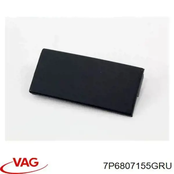 7P6807155 VAG Заглушка бампера буксировочного крюка передняя левая
