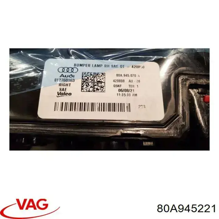80A945221 VAG сравнить цены на Автопро