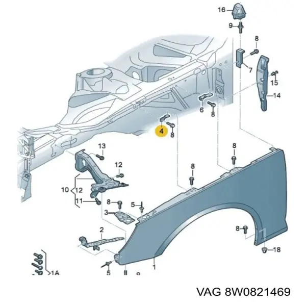 8W0821469 VAG - купить недорого в Украине