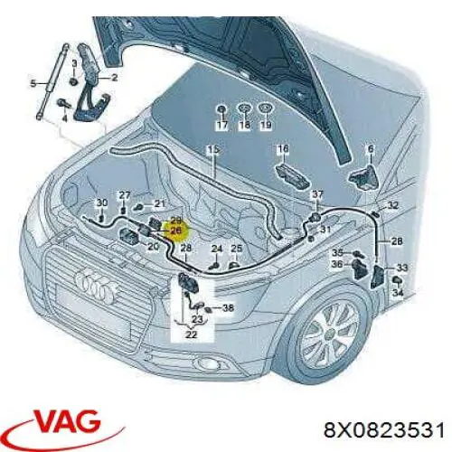 8X0823531 VAG сравнить цены на Автопро