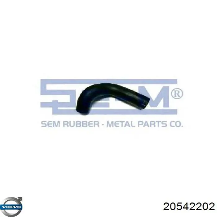 20542202 Volvo шланг (патрубок радиатора охлаждения верхний)