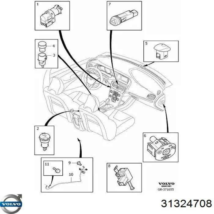 31324708 Volvo сравнить цены на Автопро