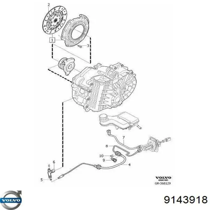 9143918 Volvo "уплотнительное кольцоo-rings40"