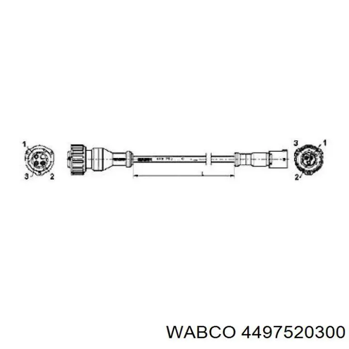 4497520300 Wabco соединительный кабель, электронные тормоза