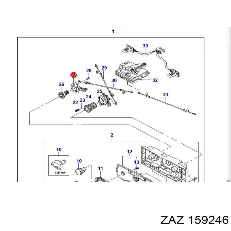 159246 General Motors блок управления режимами отопления/кондиционирования