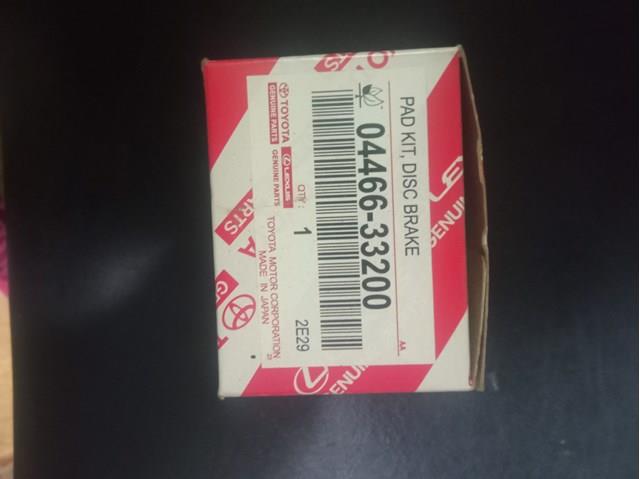 0446633200 Toyota Колодки тормозные задние дисковые