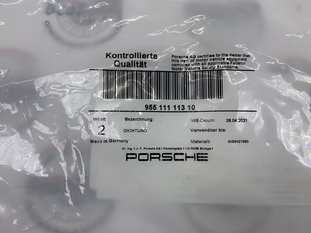 Прокладка приемной трубы глушителя на Porsche Cayenne 955 внедорожник ...