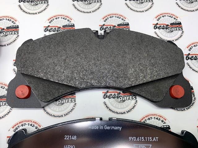9Y0698151AT Porsche Колодки тормозные передние дисковые