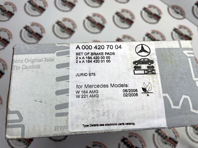 A0004207004 Mercedes | Колодки тормозные задние дисковые A0004207004 ...