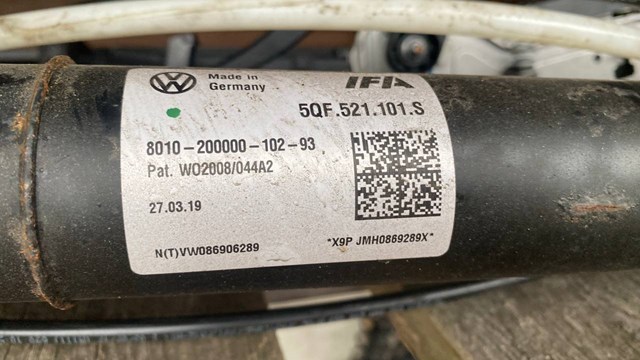 5QF521101S VAG Вал карданный задний, в сборе