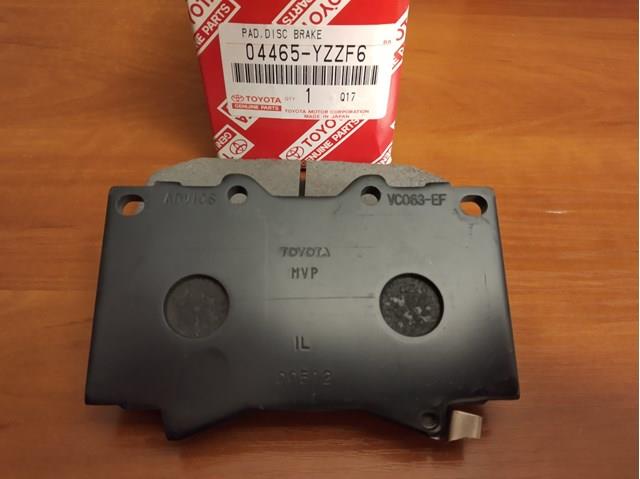 04465YZZF6 Toyota колодки тормозные передние дисковые