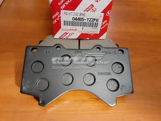 04465YZZF8 Toyota колодки тормозные передние дисковые