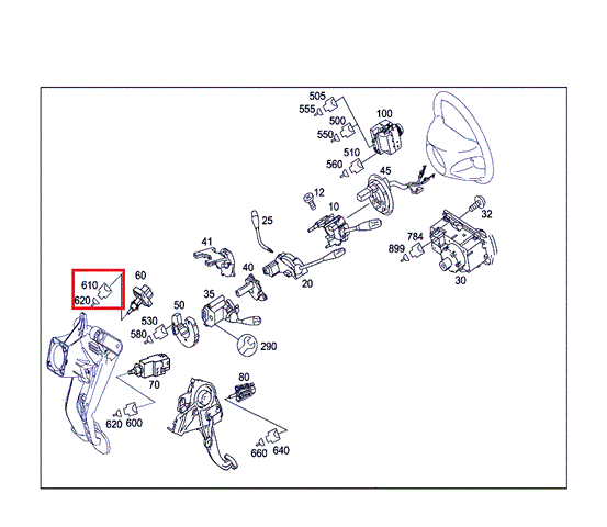 A0315453228 Mercedes штекер с проводом