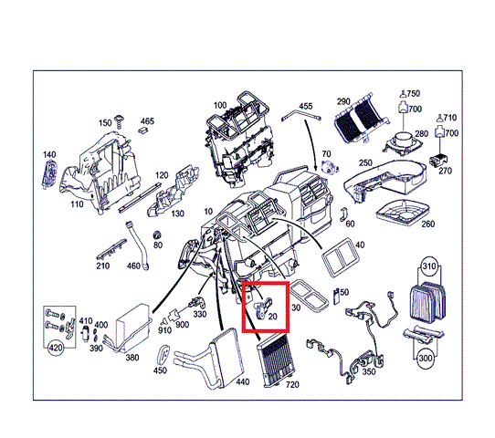 A2118300133 Mercedes сервопривод заслонки печки