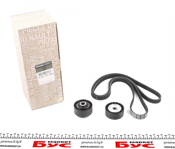 Ремень агрегатов приводной, комплект на Dacia Logan II седан (2012 ...