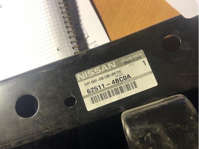625114BC0A Nissan/Infiniti Суппорт радиатора верхний (монтажная панель ...