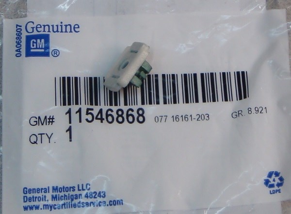 11546868 General Motors гайка уголка крыла (18)