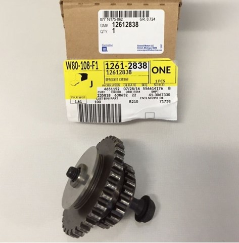 12612838 General Motors звездочка привода коленвала двигателя