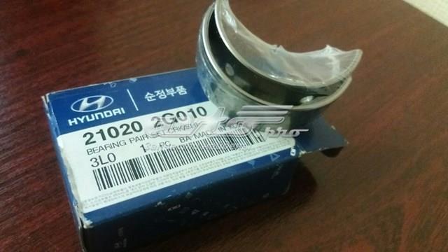 210202G010 Hyundai/Kia вкладыши коленвала коренные, комплект, стандарт