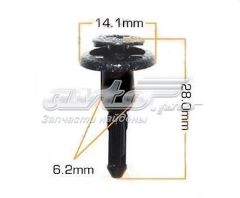 9046706168 Toyota клипса (пластиковая крепежная деталь..)