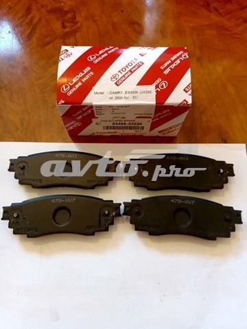 0446642080 Toyota Колодки тормозные задние дисковые