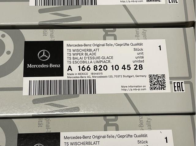 A1668201045 Mercedes щетка-дворник лобового стекла, комплект из 2 шт.