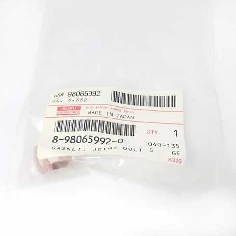 333D6055 JCB 8980659920, медная шайба форсунки топливной