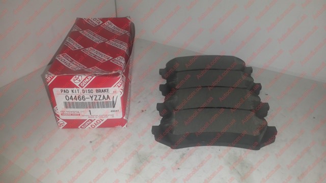 04466YZZAA Toyota колодки тормозные задние дисковые