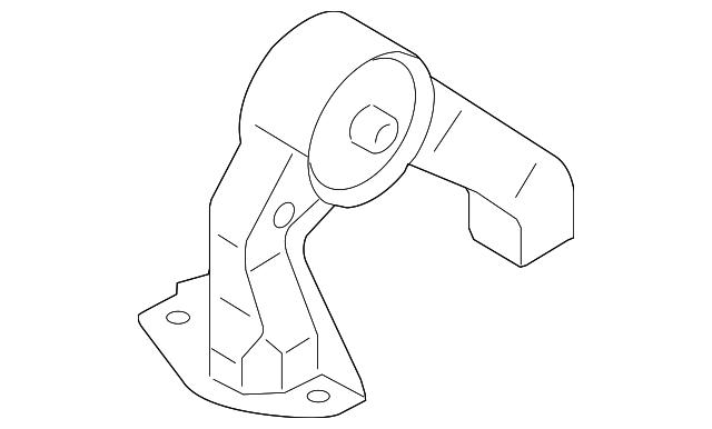 MN101573 Mitsubishi подушка (опора двигателя задняя)