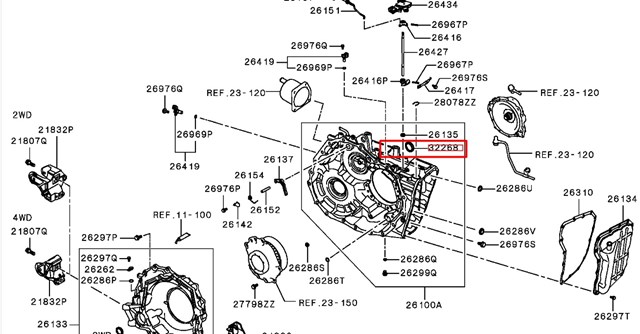 2702A021 Mitsubishi сальник акпп/кпп (вал-шестерни)