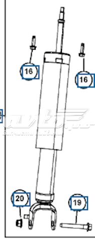 A345001 NTY амортизатор задний