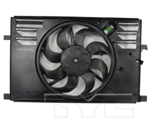 68249185AA Chrysler диффузор радиатора охлаждения, в сборе с мотором и ...