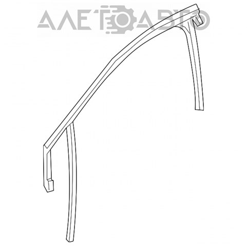 84176074 General Motors уплотнитель стекла перед лев chevrolet volt 16-