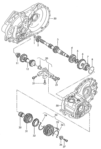 02Z311235E VAG подшипник первичного вала кпп