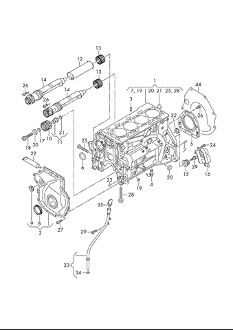 06K103319A VAG звездочка-шестерня привода коленвала двигателя