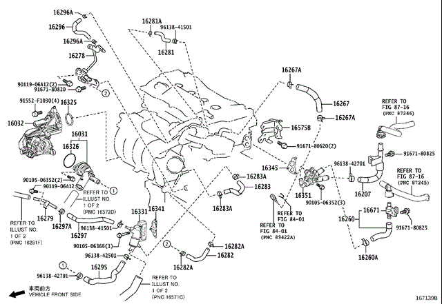 1603225010 Toyota помпа водяная (насос охлаждения, в сборе с корпусом)