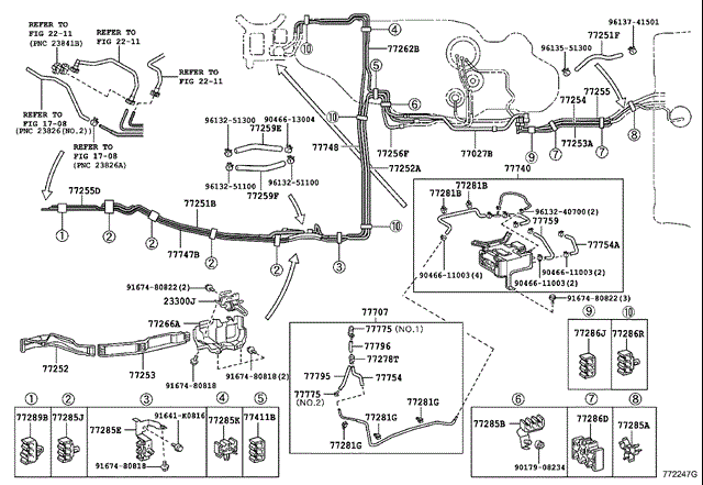 2330050150 Toyota фильтр топливный