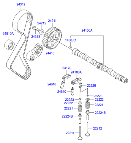 2431227250 Hyundai/Kia грм