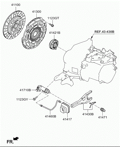 4130026021 Hyundai/Kia Корзина сцепления