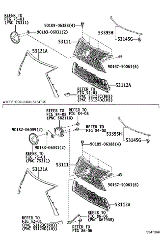 5312148130 Toyota молдинг решетки радиатора
