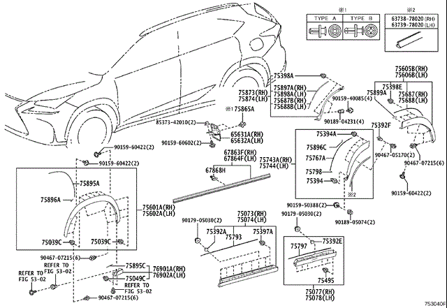 7560178010 Toyota расширитель (накладка арки переднего крыла правый)