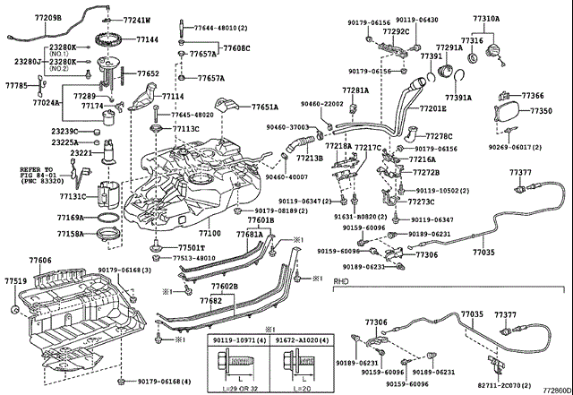 7702448050 Toyota топливный фильтр